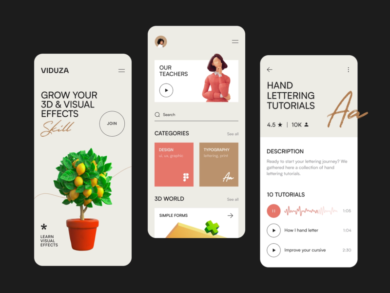 26 Mobile App Design Inspiration - Inspiration & Productivity for Everyone