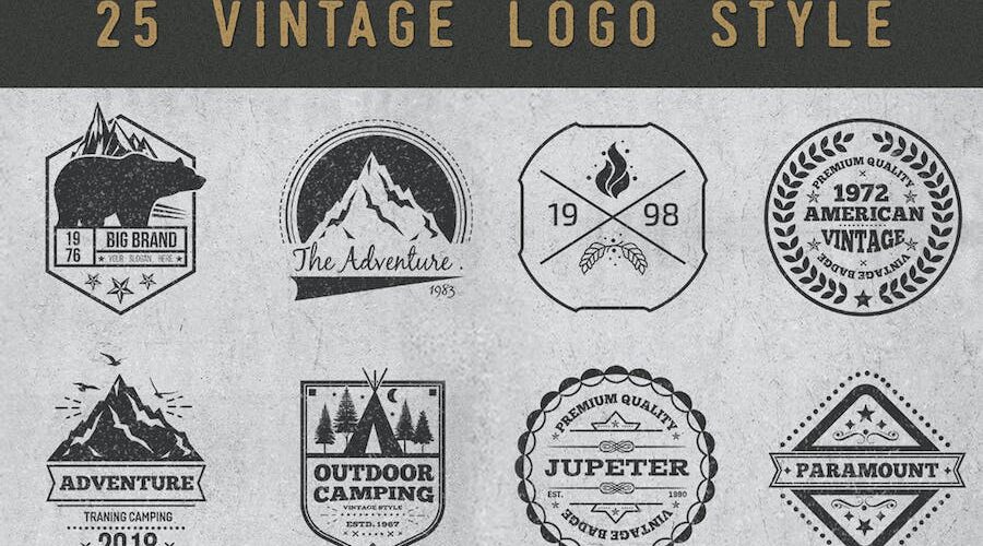 24 Collections of Best Vintage Logos