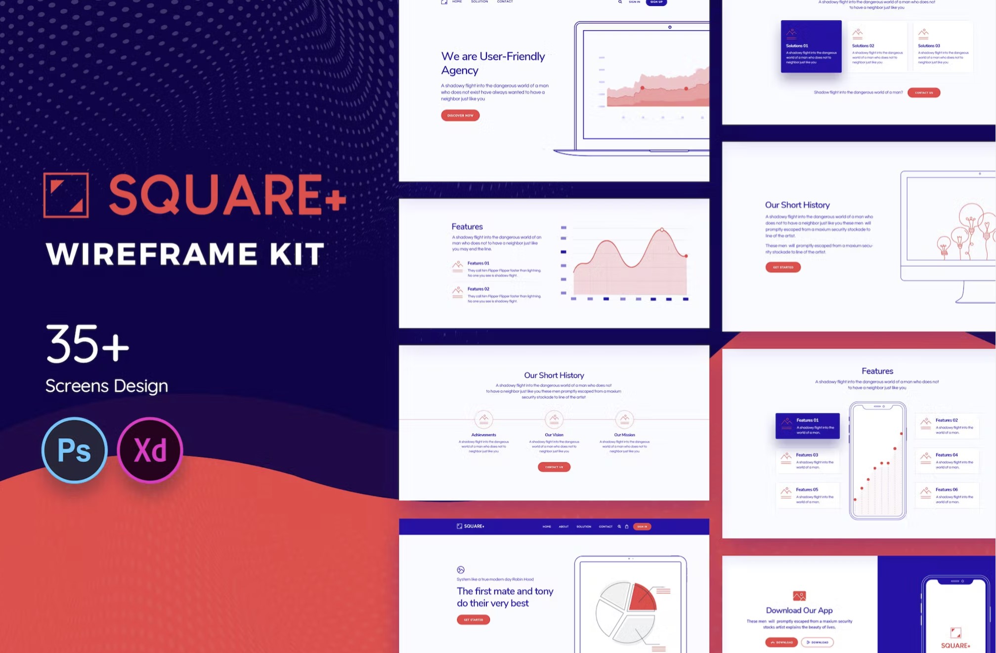 40 Free Web & App Wireframes - Inspiration & Productivity for Everyone