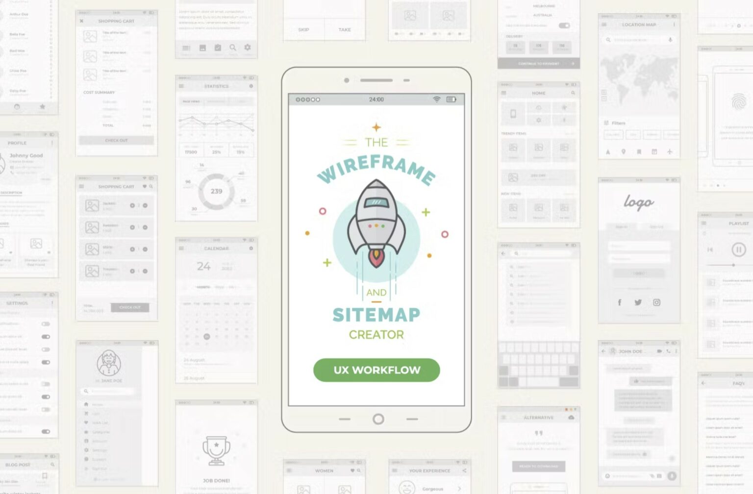 40 Free Web & App Wireframes - Inspiration & Productivity for Everyone