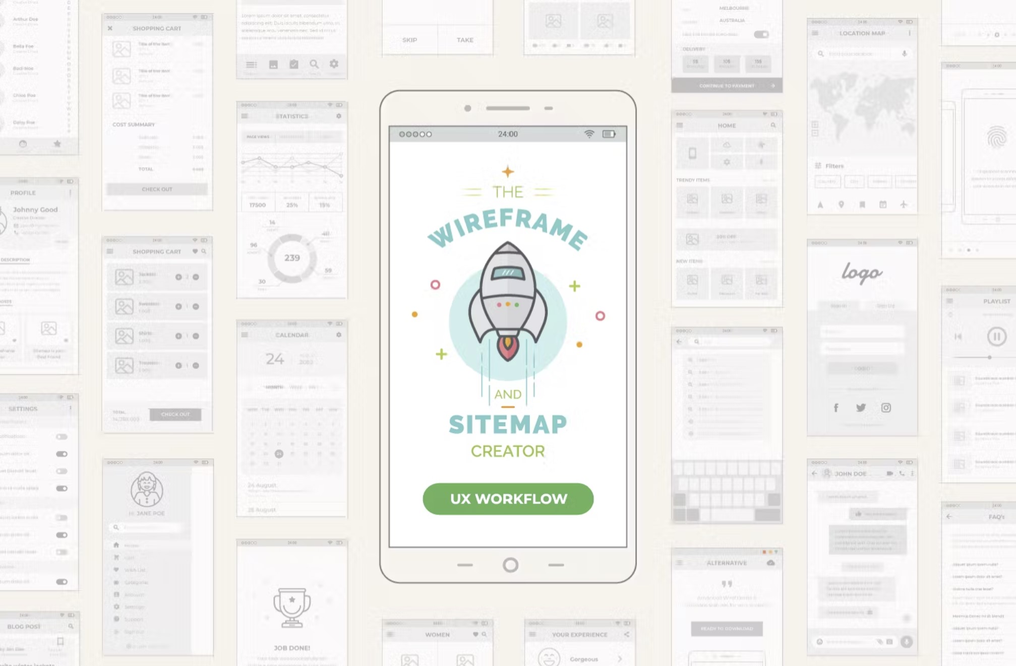 40 Free Web & App Wireframes - Inspiration & Productivity for Everyone
