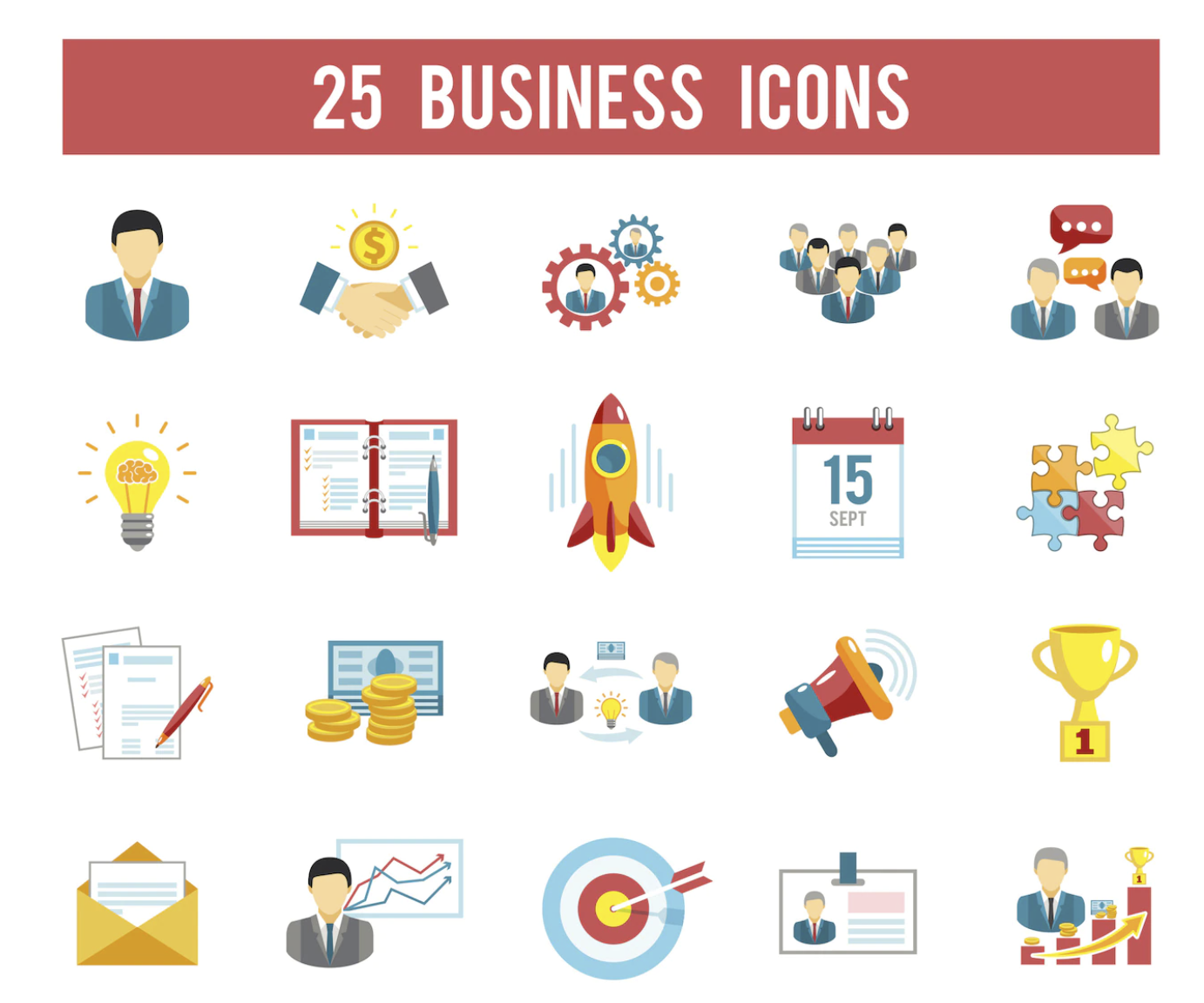 30 Startup and Business Icon Packs for Free - Inspiration ...