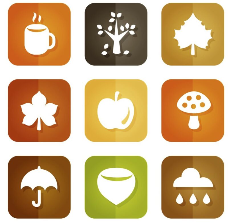 30 Free Autumn Icons pack - Inspiration & Productivity for Everyone