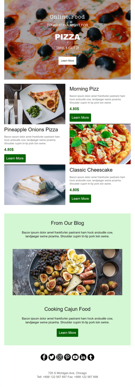 30 Free Beautiful Email Newsletter Templates - Inspiration ...