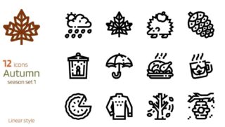 30 Free Autumn Icons pack - Inspiration & Productivity for Everyone