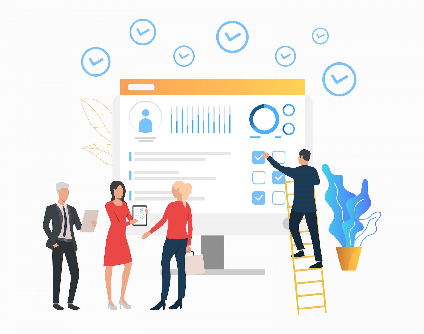 46 People illustrations for Free - Inspiration & Productivity for Everyone