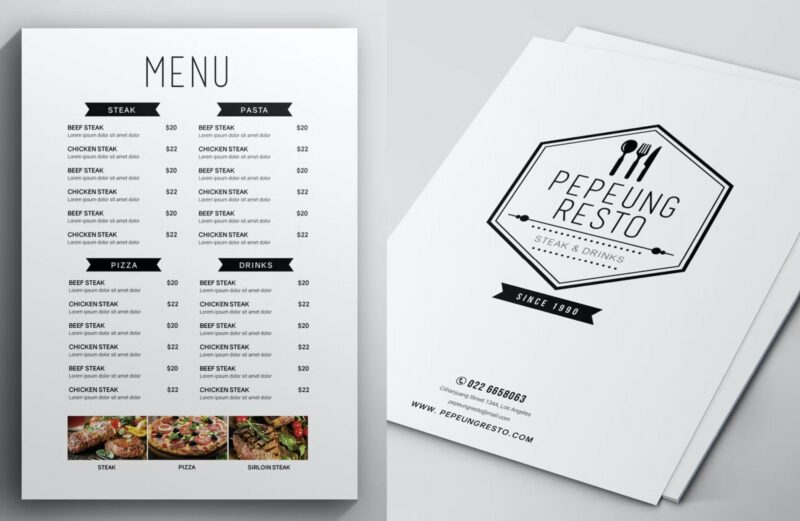 22 Beautiful Free Restaurant Menus Design Templates - Inspiration ...