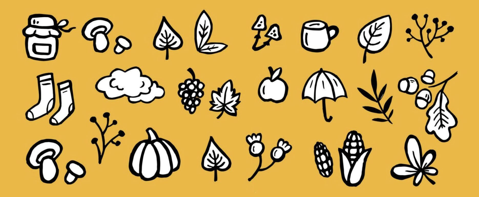 30 Free Autumn Icons pack - Inspiration & Productivity for Everyone