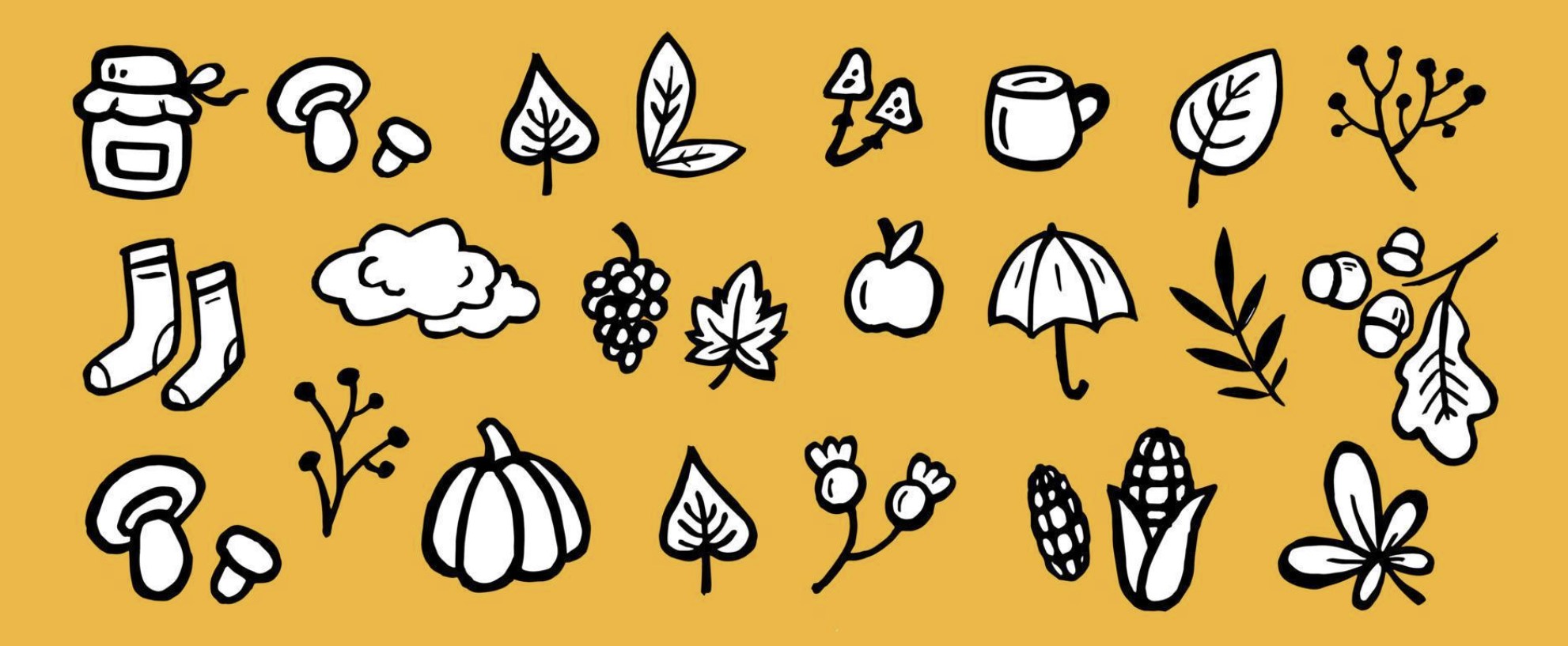 30 Free Autumn Icons pack - Inspiration & Productivity for Everyone