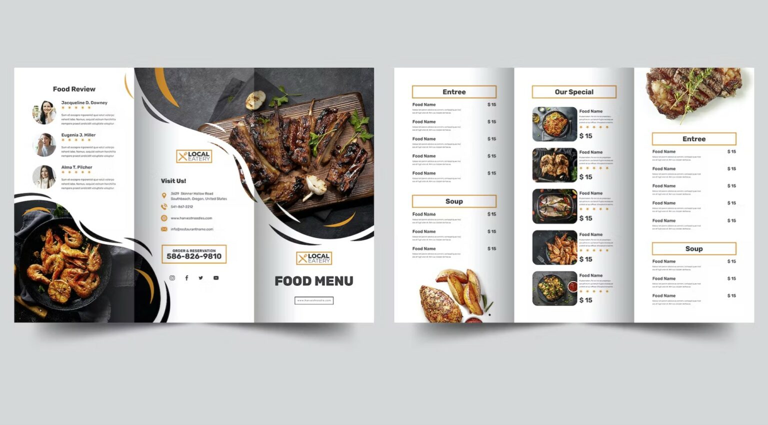 22 Beautiful Free Restaurant Menus Design Templates - Inspiration ...