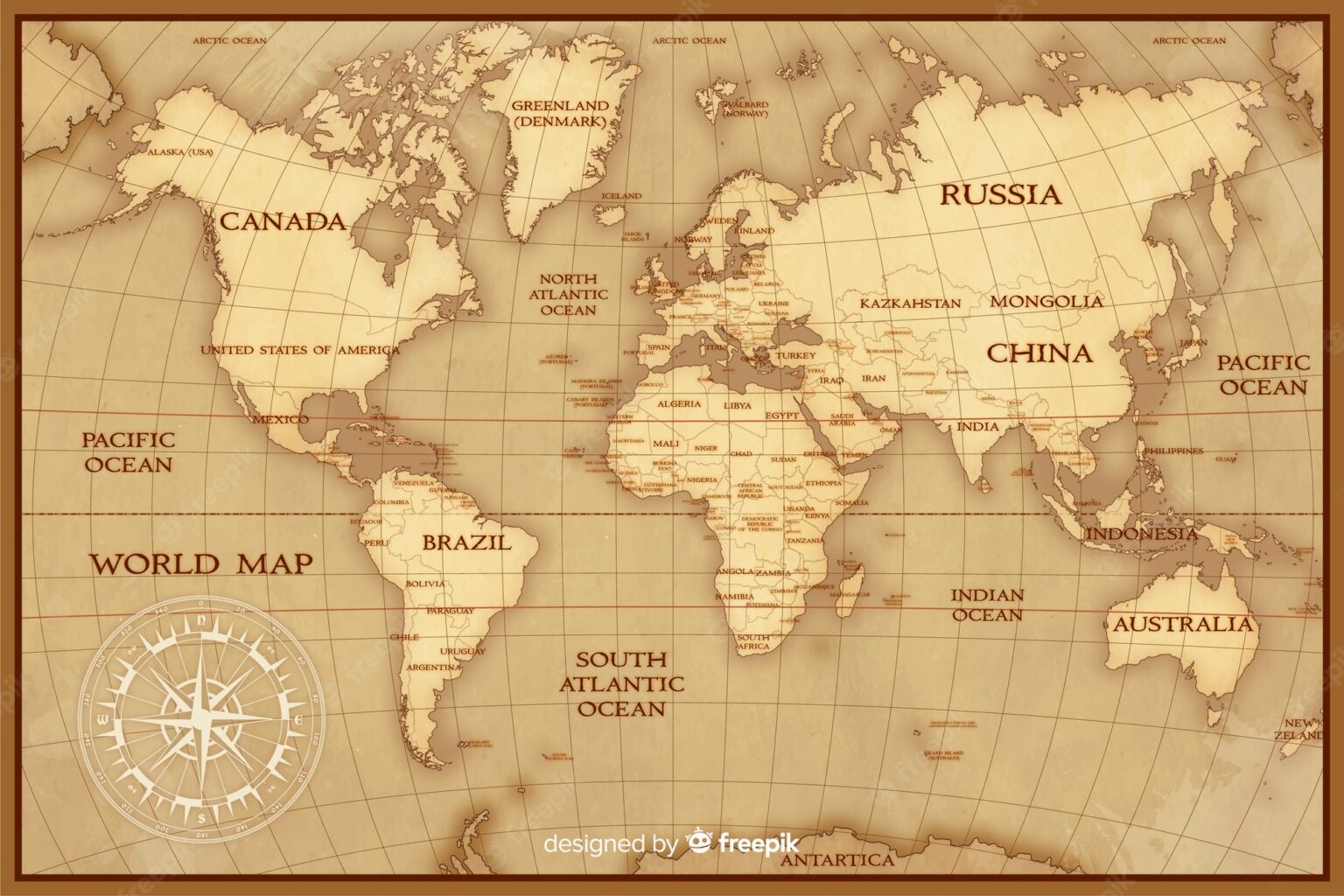 30 Free World Map Vector Collection