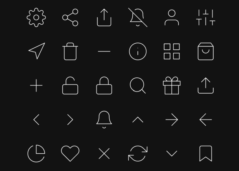 33 Best Free Linear Icon Packs For UI Design - Inspiration ...