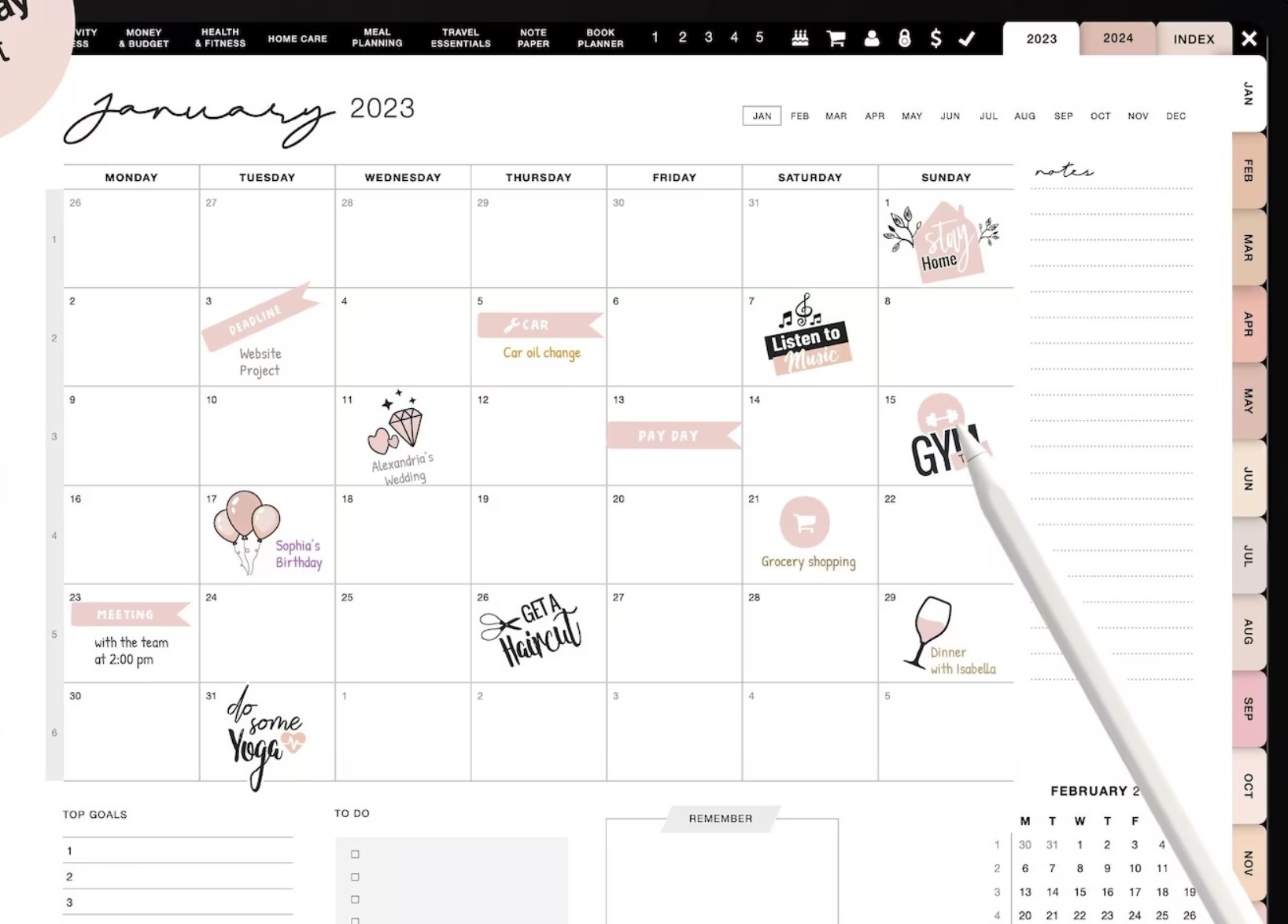 35 Useful and Beautiful GoodNotes Templates