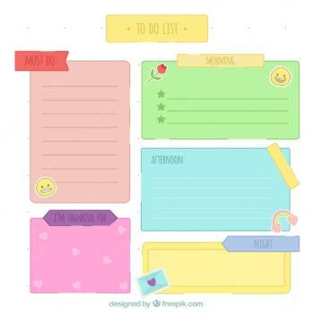 25 Free Colorful sticky note set - Inspiration & Productivity for Everyone