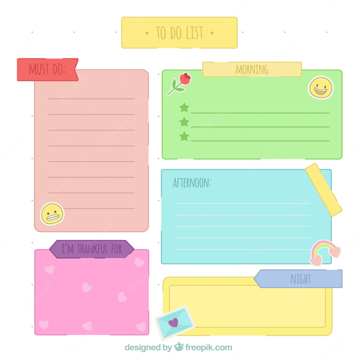 25 Free Colorful sticky note set - Inspiration & Productivity for Everyone