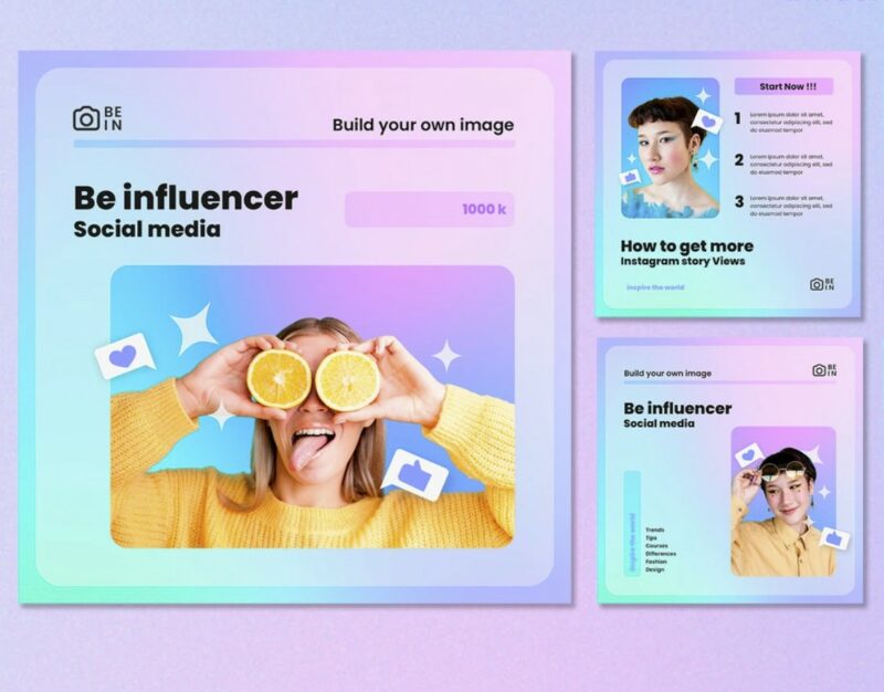 30 Free & Best Social Media Design Kit Templates
