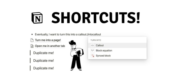 Handy Notion Shortcuts - Inspiration & Productivity for Everyone