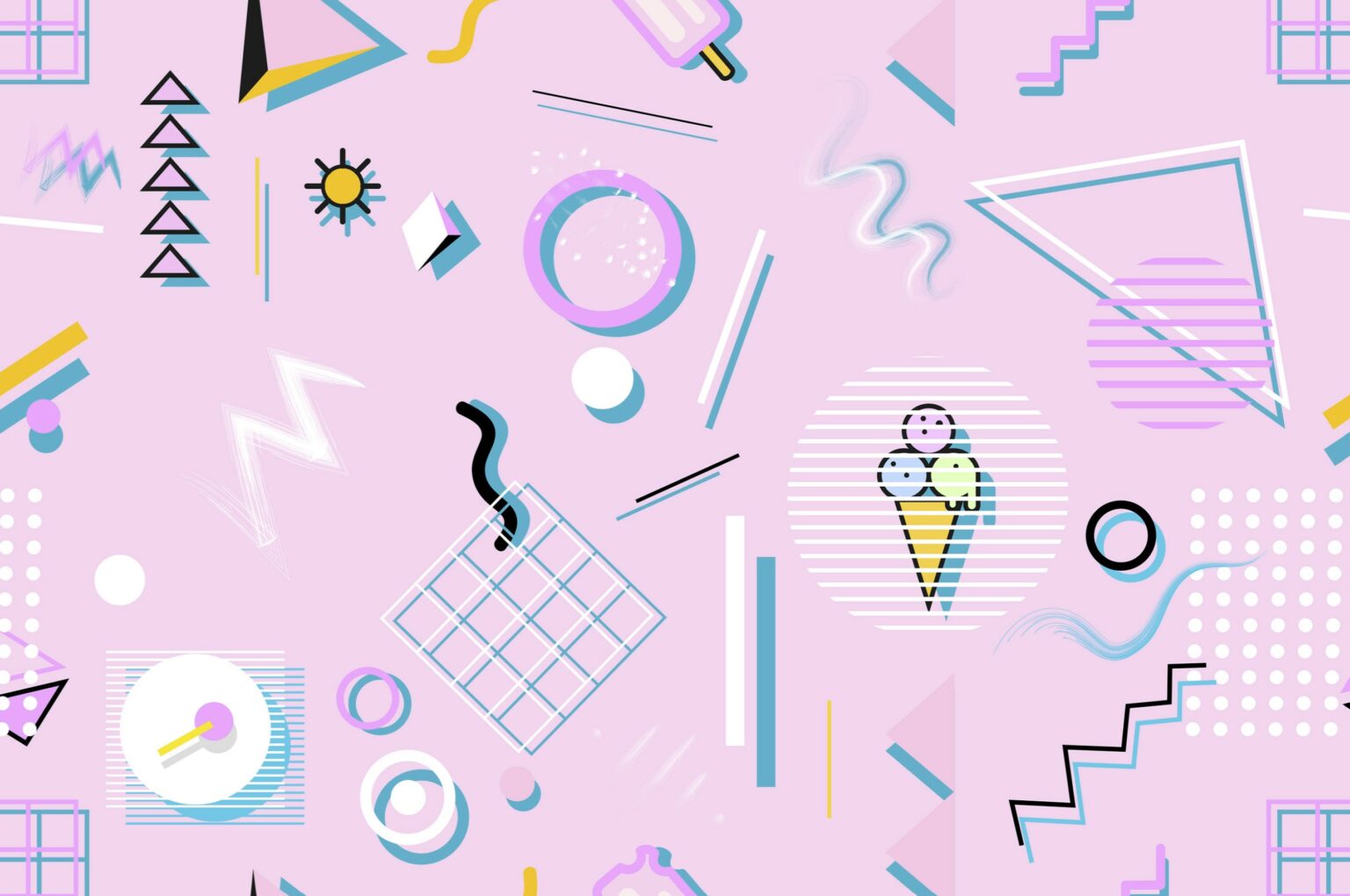 36 Beautiful Memphis Designs - Inspiration & Productivity for Everyone