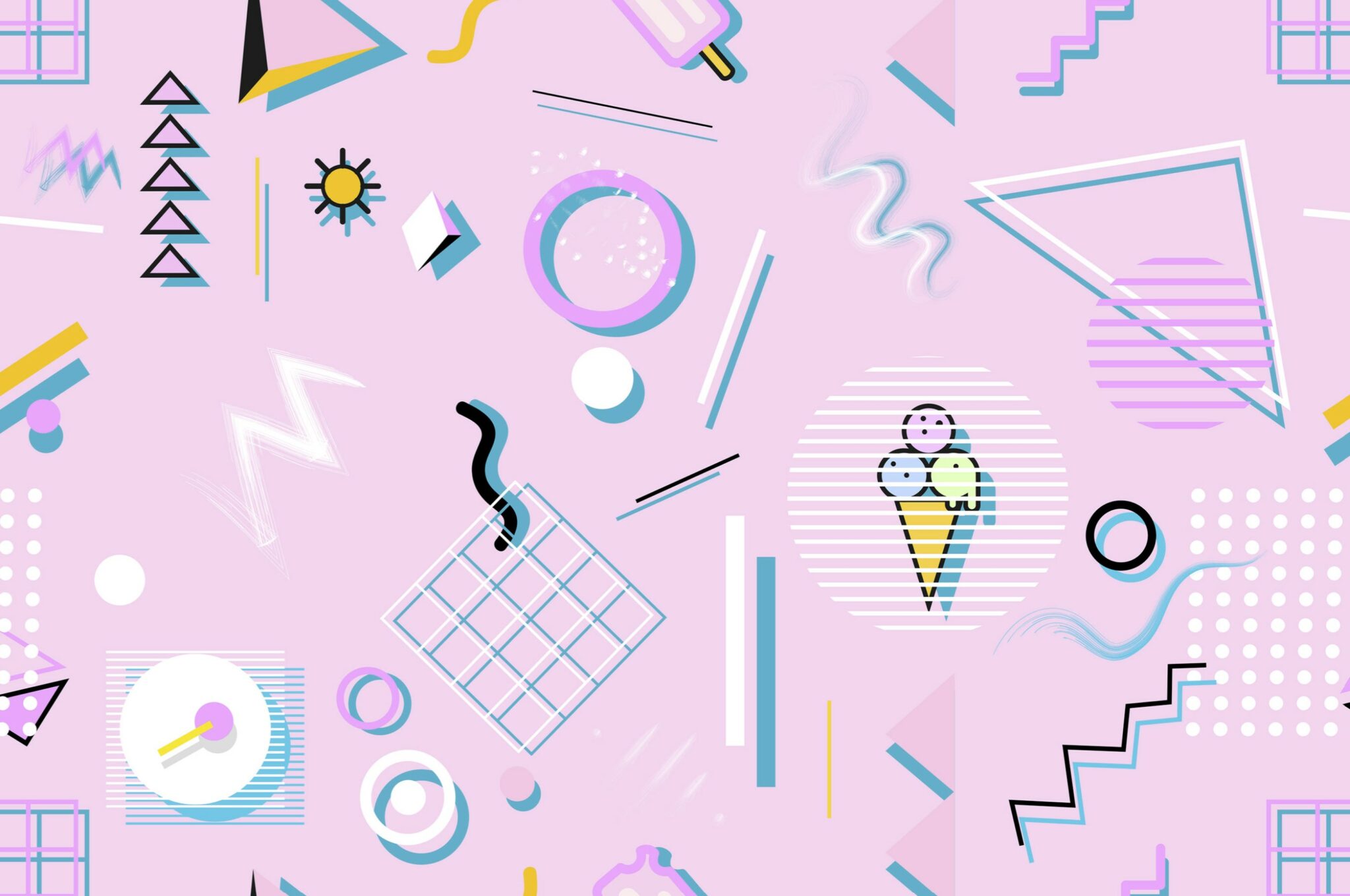 36 Beautiful Memphis Designs - Inspiration & Productivity for Everyone