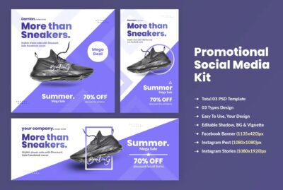 40+ Free & Best Social Media Design Kit Templates - Inspiration ...