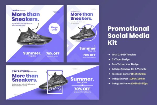 40+ Free & Best Social Media Design Kit Templates - Inspiration ...