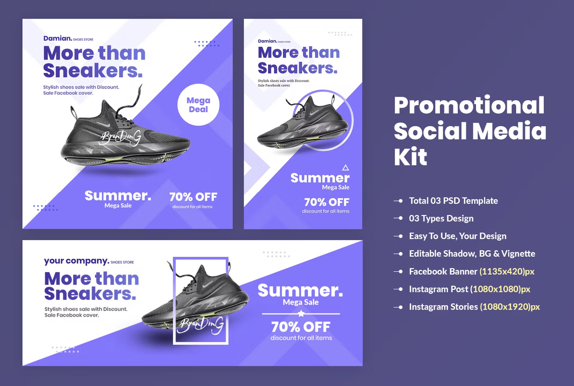 40+ Free & Best Social Media Design Kit Templates - Inspiration ...