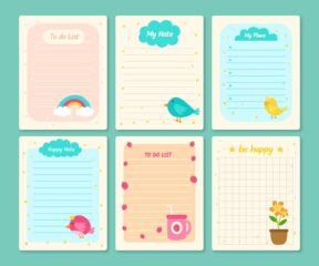 25 Free Colorful sticky note set - Inspiration & Productivity for Everyone