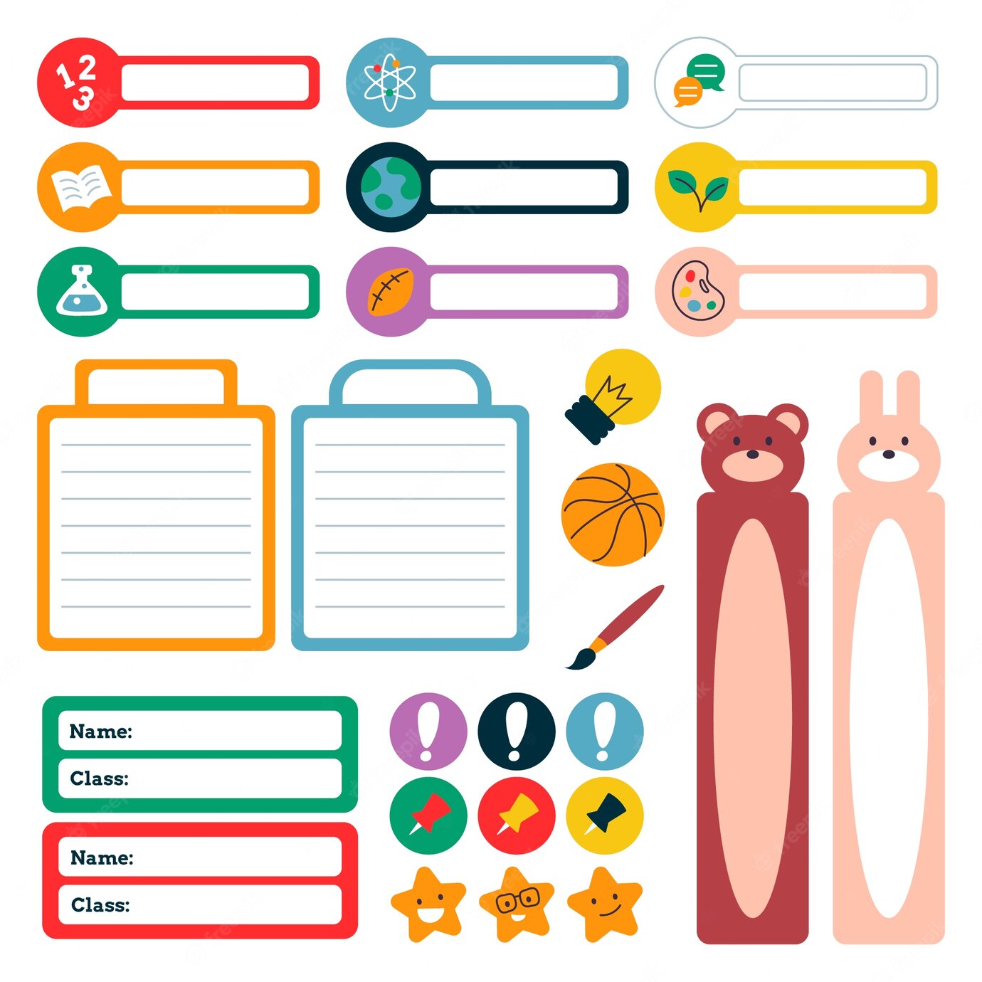 25 Free Colorful sticky note set - Inspiration & Productivity for Everyone