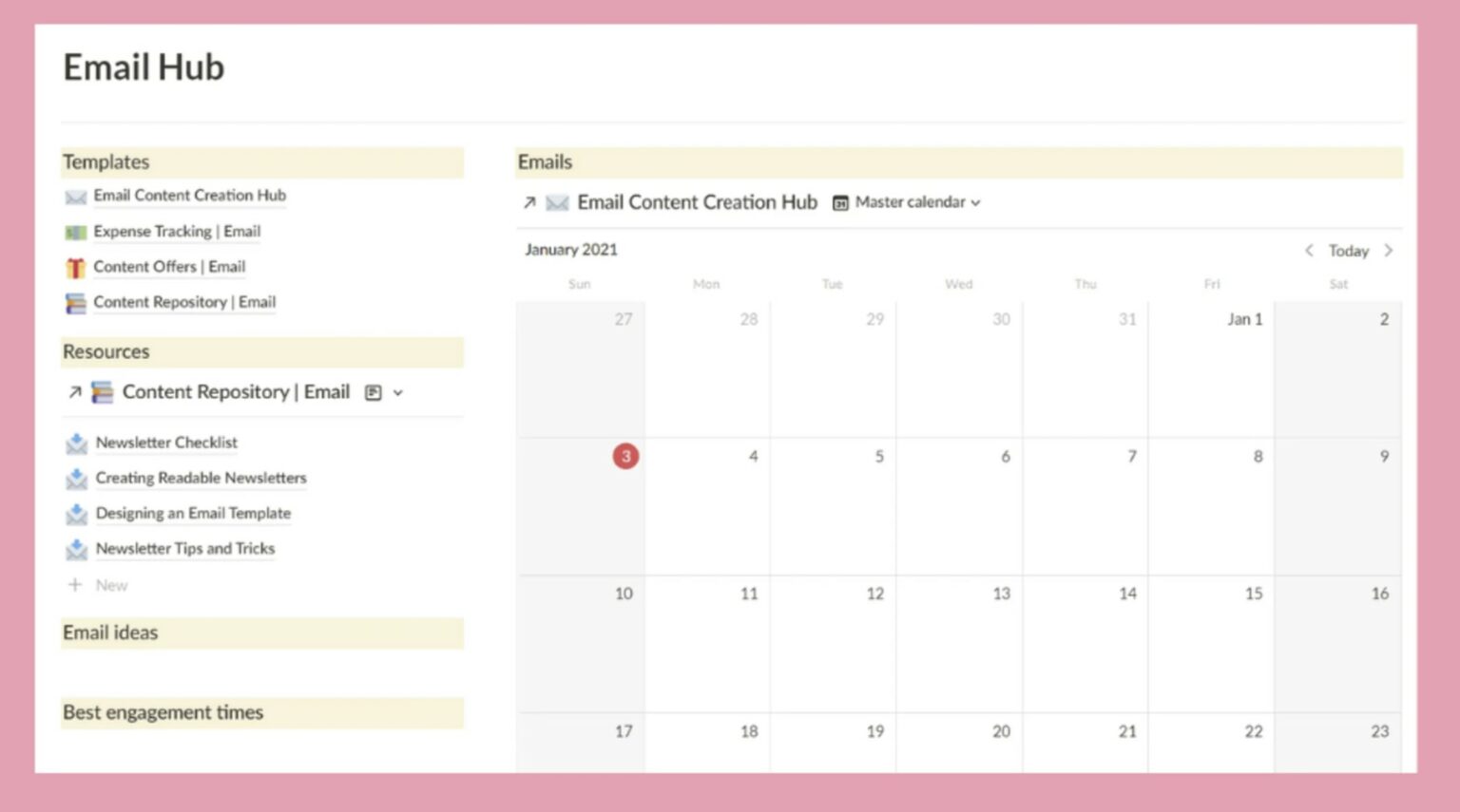 10+ Useful Notion Email Templates and Layouts - Inspiration ...