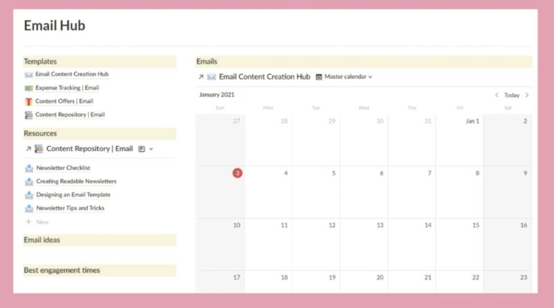 10+ Useful Notion Email Templates and Layouts - Inspiration ...