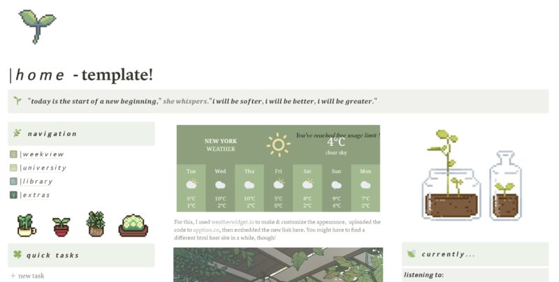 16 Aesthetic & Free Notion Templates for Students - Inspiration ...