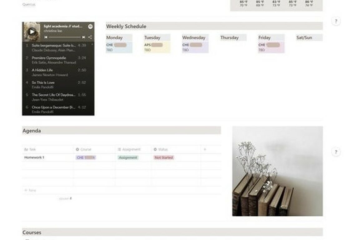 Notion Template Inspiration