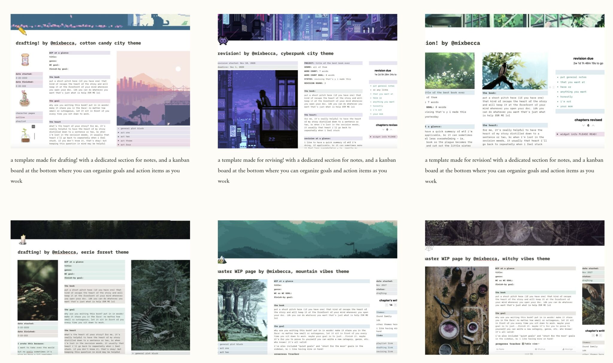 25 Aesthetic Notion Templates