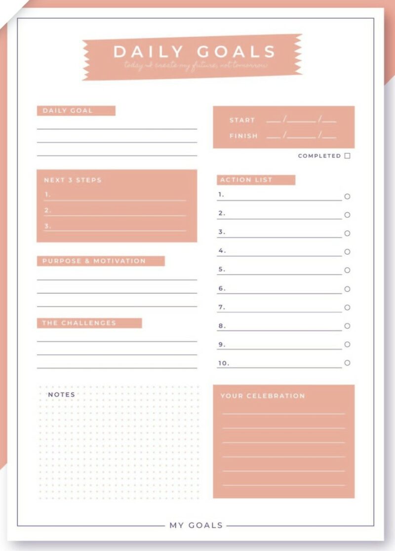 16 Best Printable Daily Planner - Inspiration & Productivity for Everyone