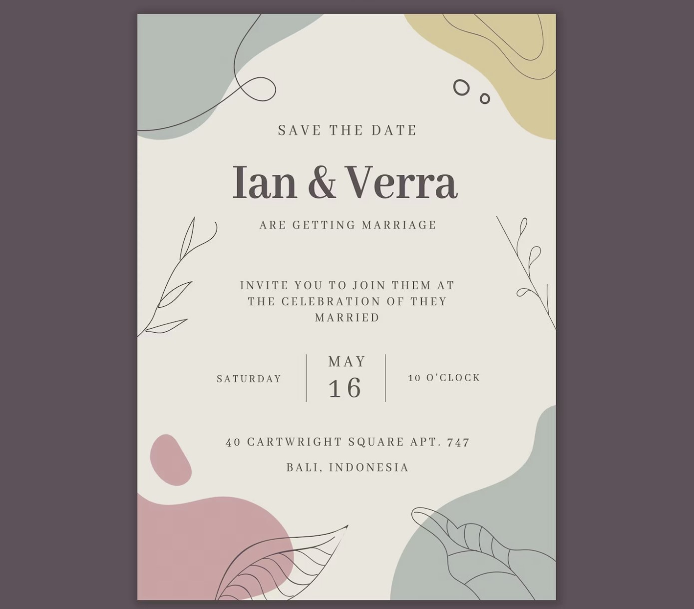 20 Beautiful and Free Invitation Templates For PSD - Inspiration ...