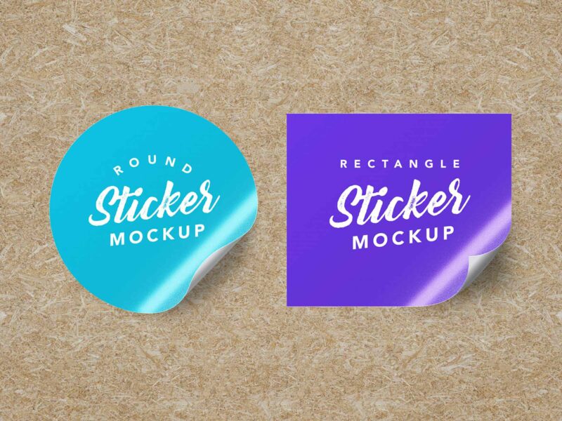 20 Free Sticker Mockup Templates
