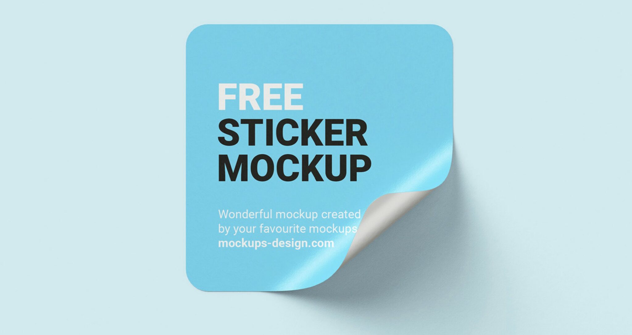 20 Free Sticker Mockup Templates