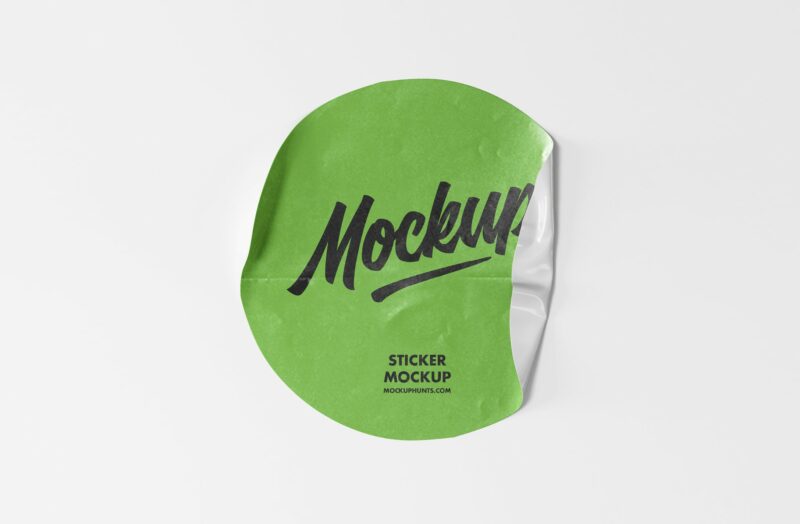20 Free Sticker Mockup Templates