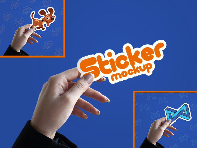 20 Free Sticker Mockup Templates