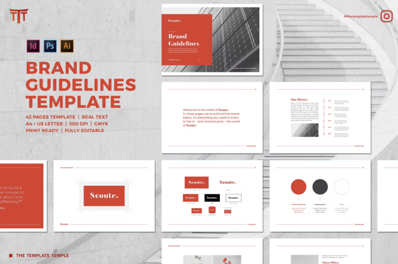 Free & Paid Brand Book Guideline and Template - Inspiration ...