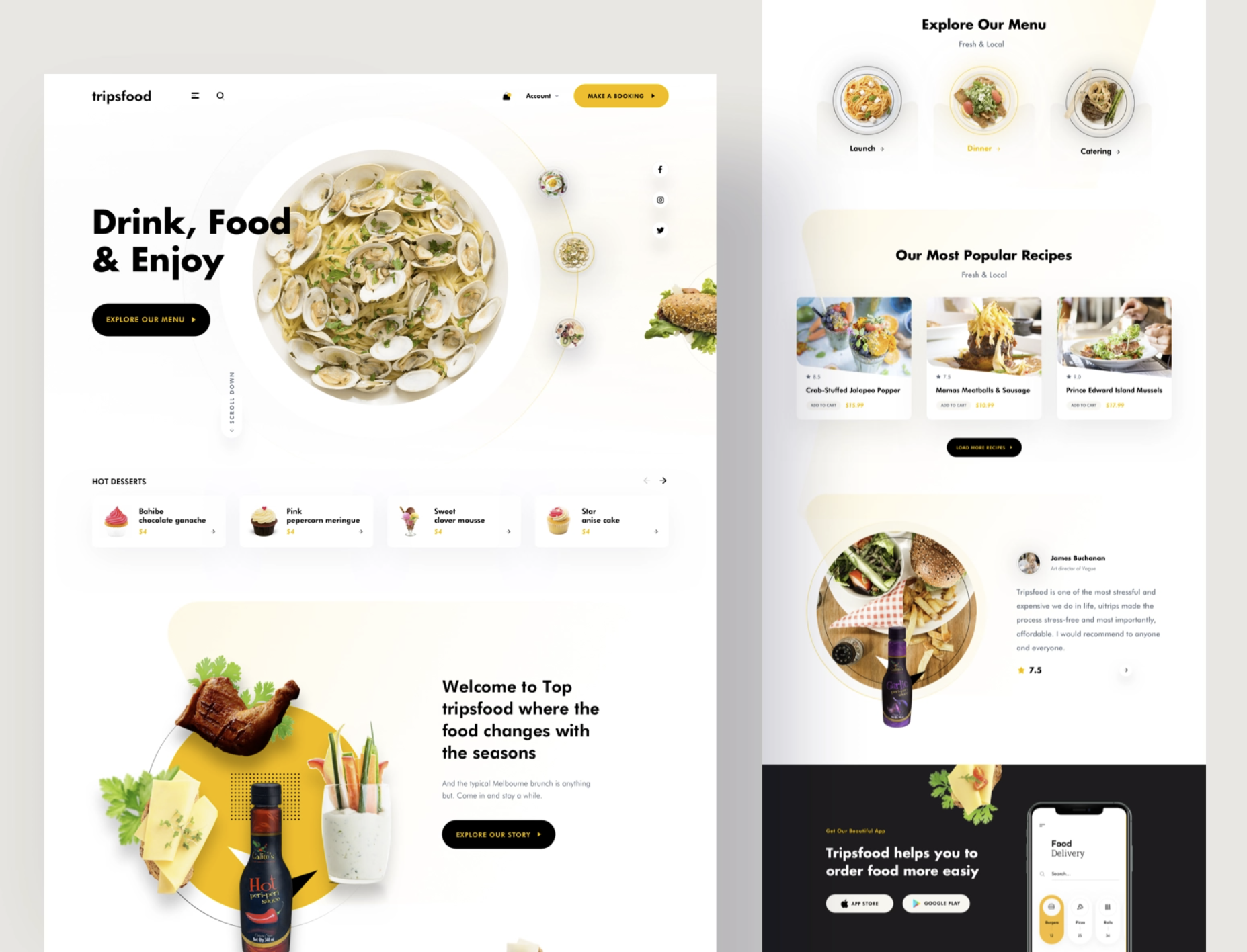 10 Best Restaurant Website Templates