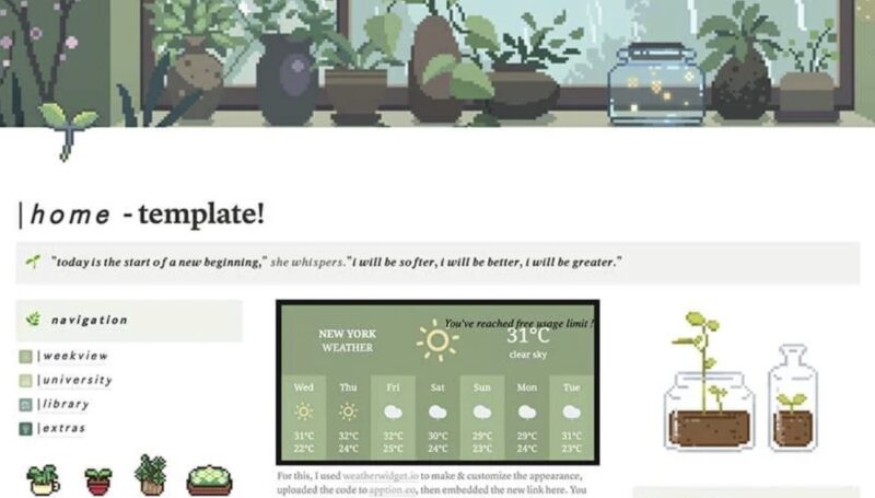 25 Aesthetic Notion Templates