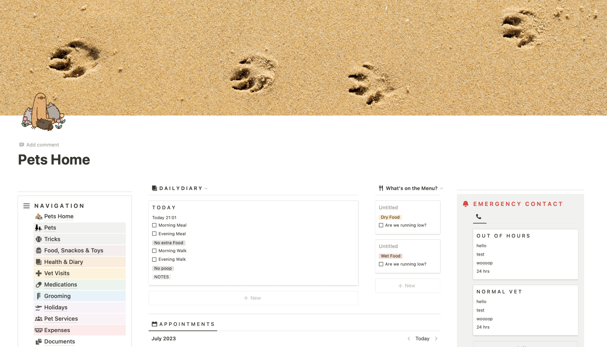 Top 10 Notion Templates for Pet Owners - Inspiration & Productivity for ...