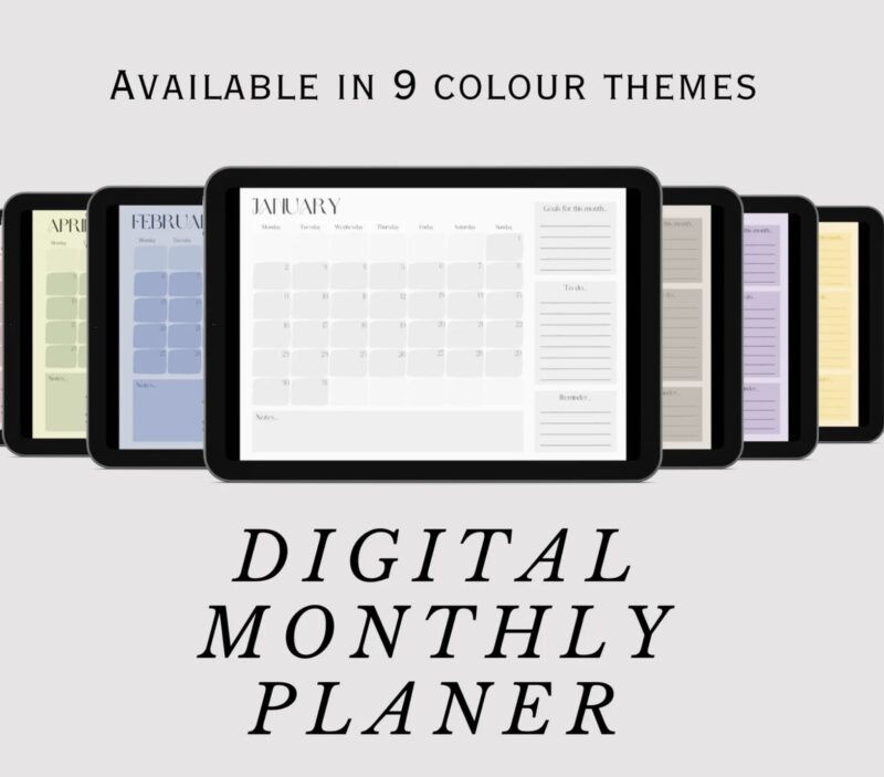 15 best & Free Monthly Planners to Get You Organized - Inspiration ...