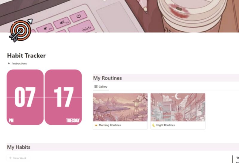 12 Best & Free Notion Habit Tracker Templates - Inspiration ...