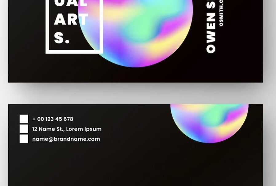 10 Beautiful Business Cards with Holographic Effects - Resources ...