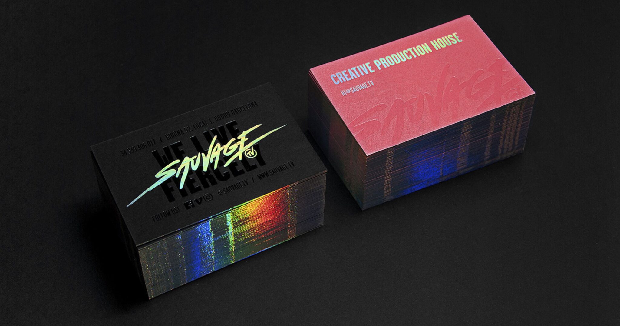 10 Beautiful Business Cards with Holographic Effects - Inspiration ...