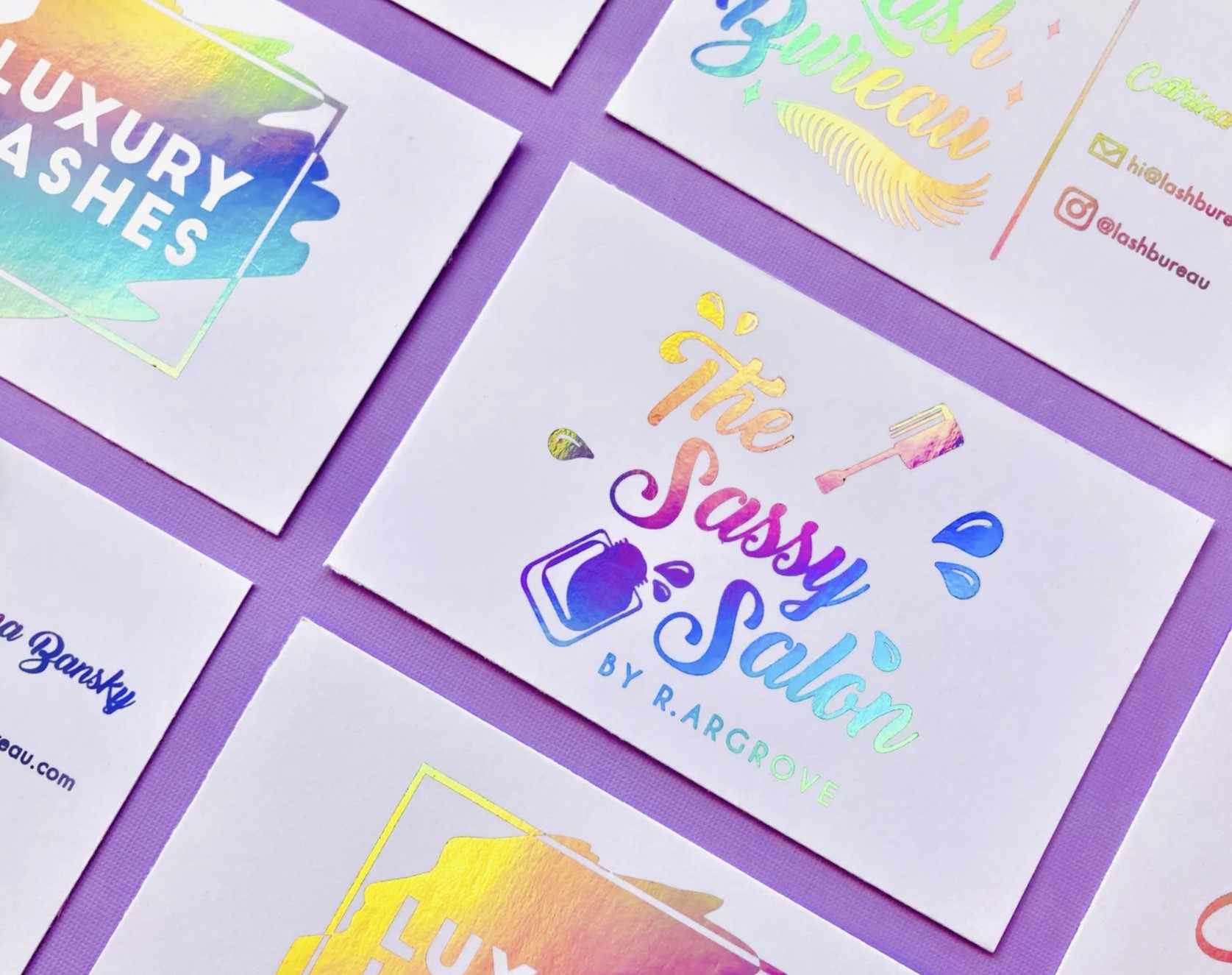 10 Beautiful Business Cards with Holographic Effects - Inspiration ...