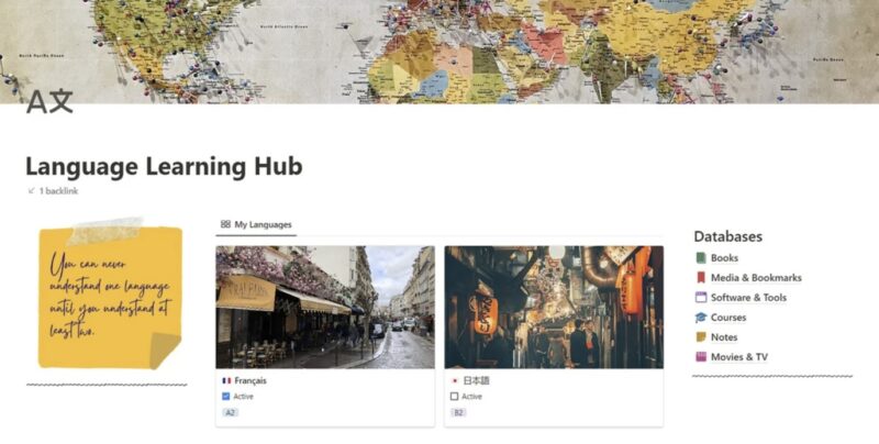 10 Notion Language Learning & Vocabulary Templates - Inspiration ...