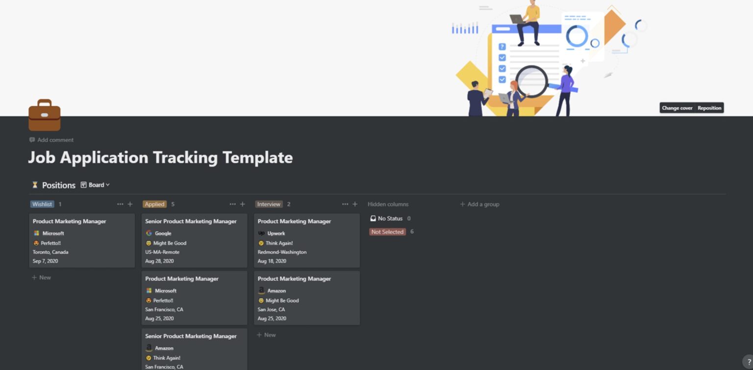10 Notion Job Search & Application Templates - Inspiration ...